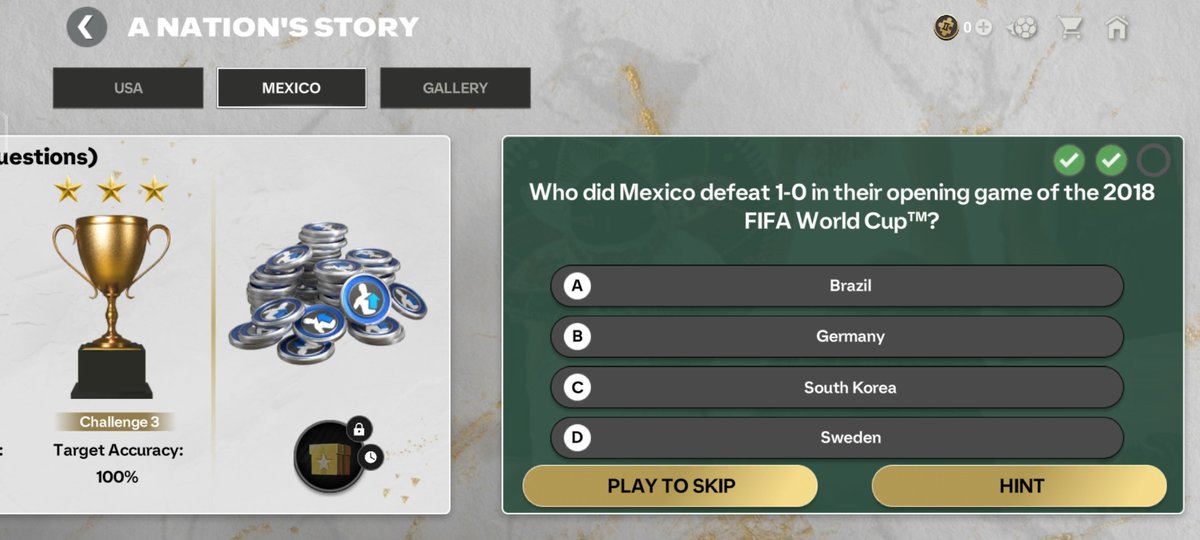 Who did Mexico defeat 1-0 in their opening game of the 2018 FIFA World Cu..