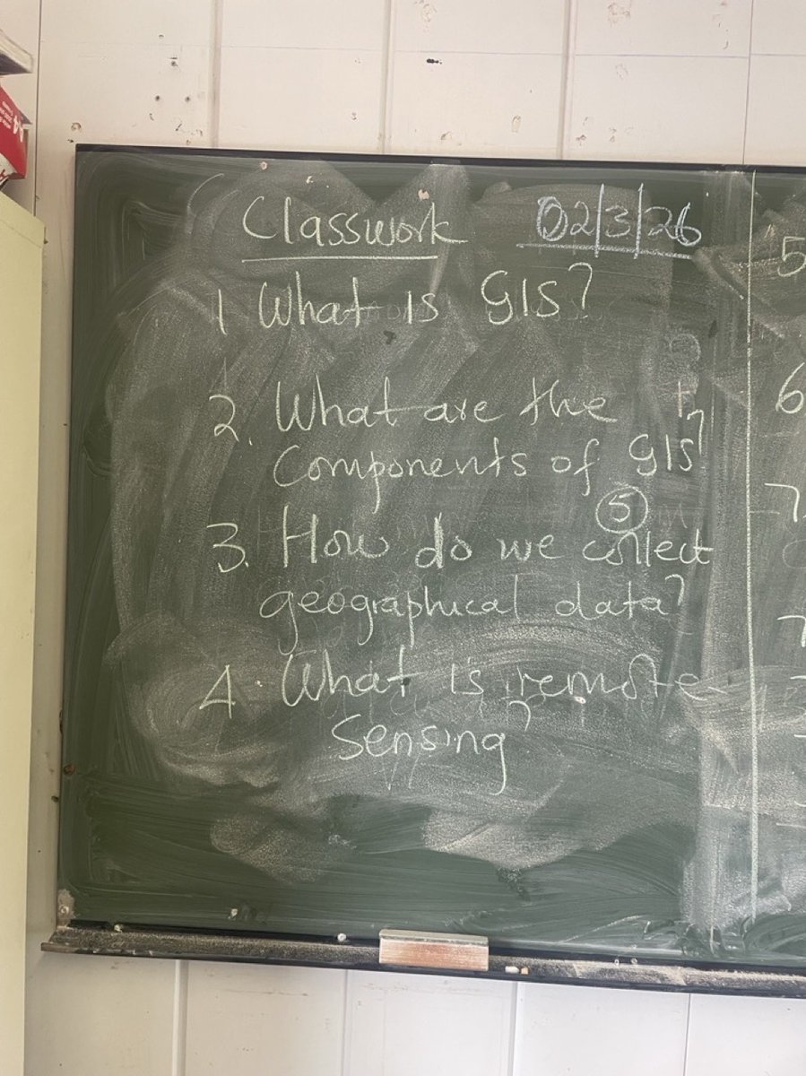 Classwork 02/3/26 What is GIS? What are the components of GIS? How do we..