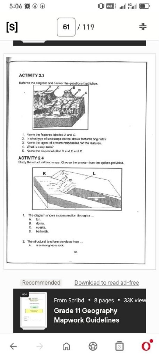 ACTIVITY 2.3 Refer to the diagram and answer the questions that follow.