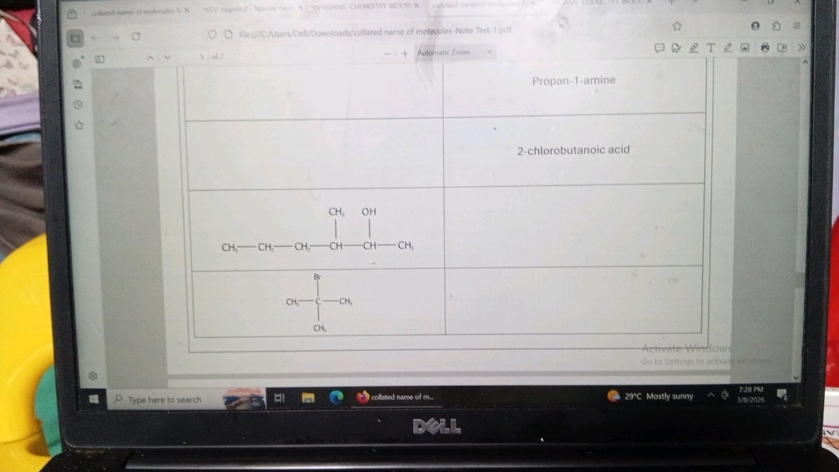 Draw the skeletal structures for the following chemical names and name th..