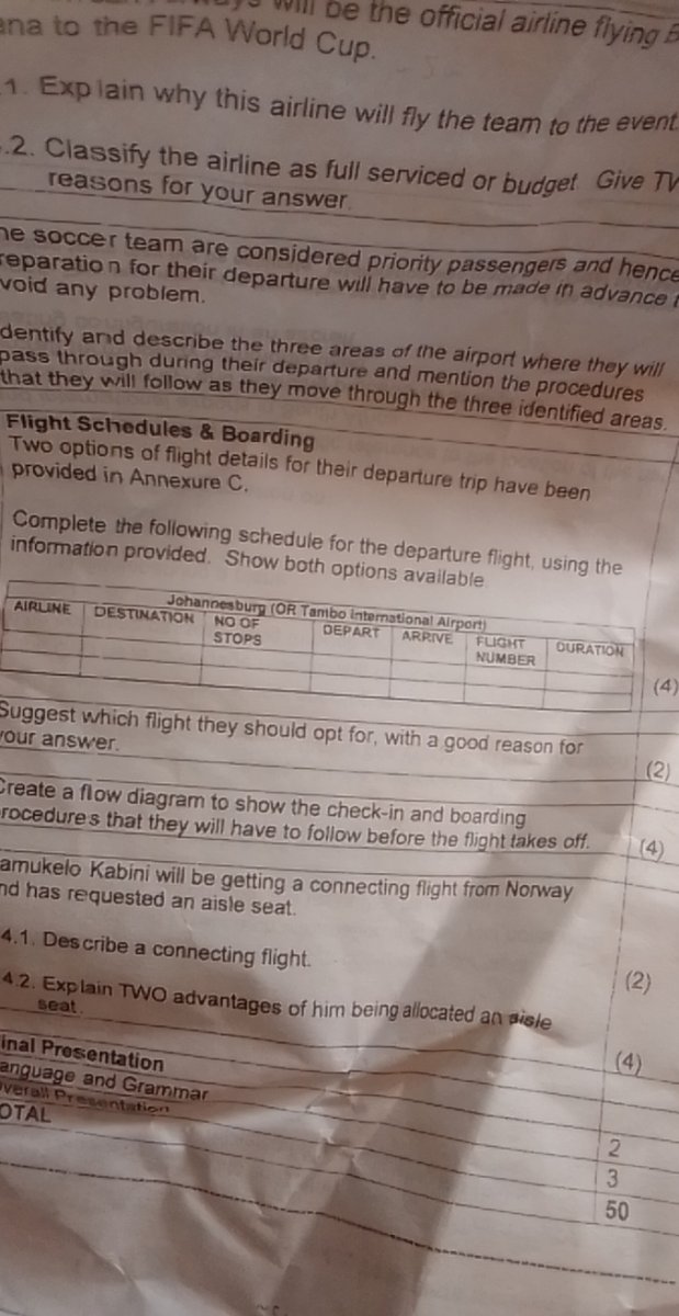 Explain why this airline will fly the team to the event. Classify the air..