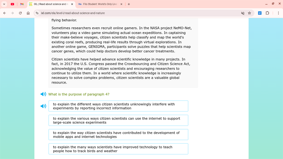 What is the purpose of paragraph 4? Options: to explain the different wa..