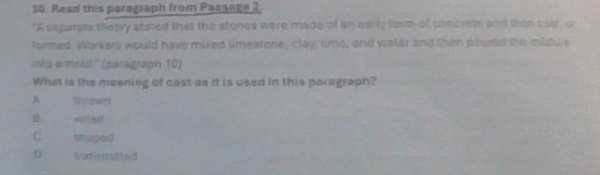 Read this paragraph from Passage 2: "A separate theory stated that the s..