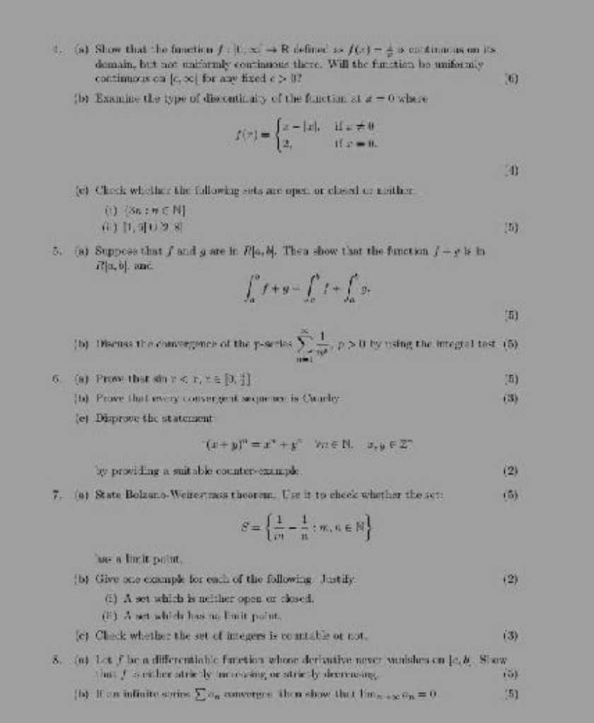 (a) Show that the function f: [1, \infty) \to \mathbb{R} defined as f(x)