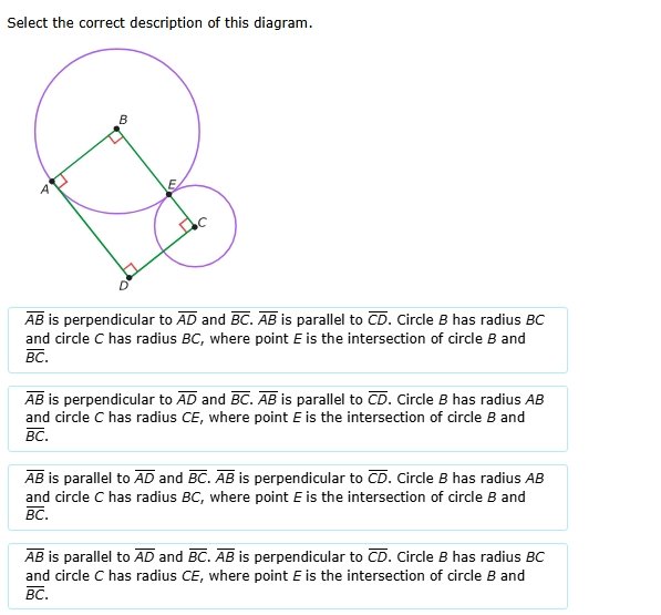 Select the correct description of this diagram. [Diagram showing two cir..