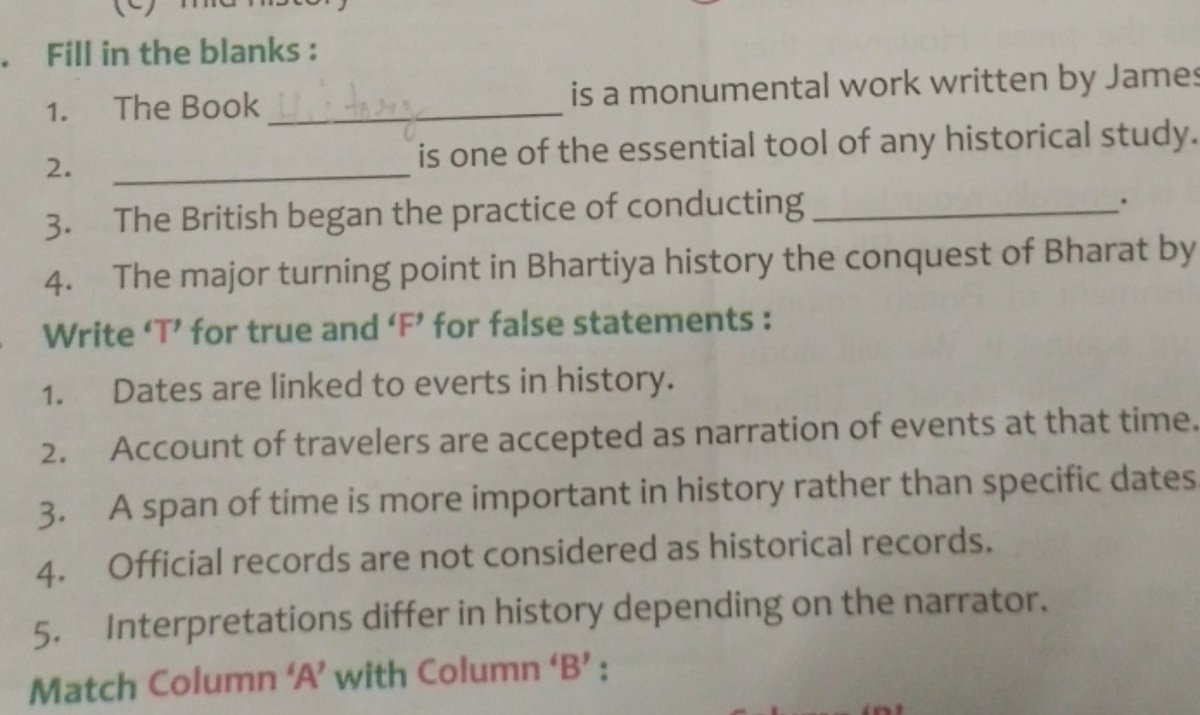 Fill in the blanks: The Book __ is a monumental work written by James.
