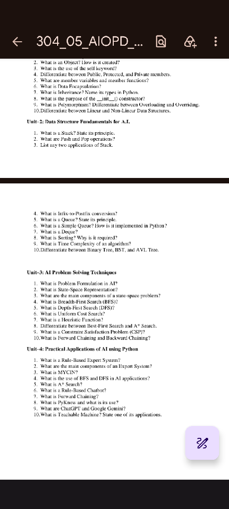 Give most important questions for external exam syllabus bca under vnju..
